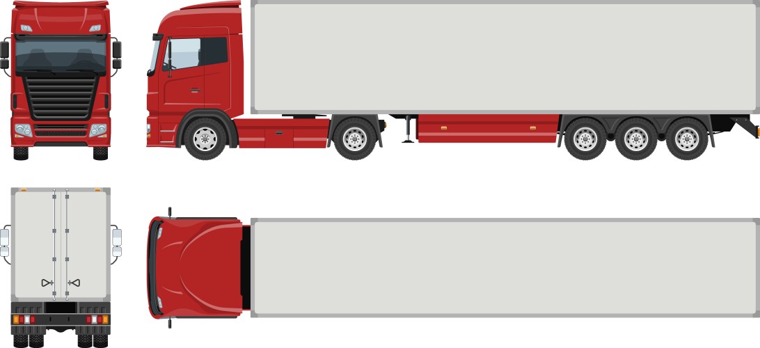 Cartoon Semi Truck Vector Images (over 1,100)