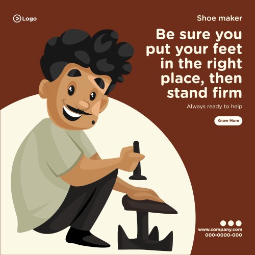 Cartoon shoemaker Royalty Free Vector Image - VectorStock