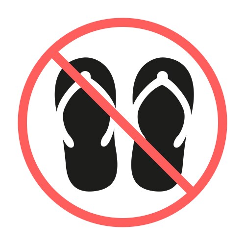 No Slipper Allowed Vector Images (over 100)