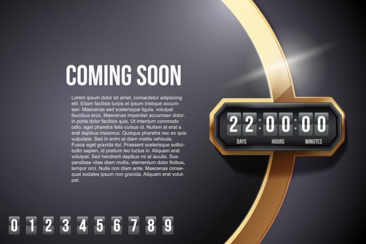 Coming soon sale poster Royalty Free Vector Image