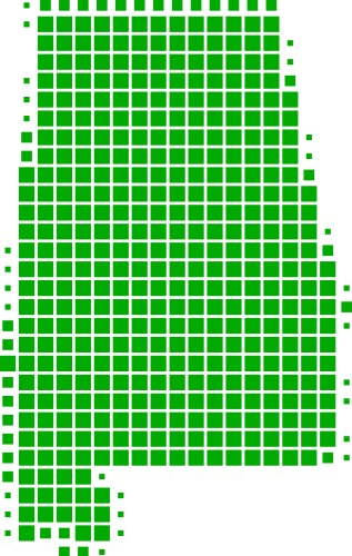 Map of alabama Royalty Free Vector Image - VectorStock