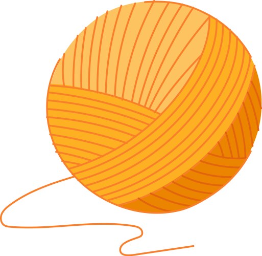 Sewing yarn wool cartoon Royalty Free Vector Image