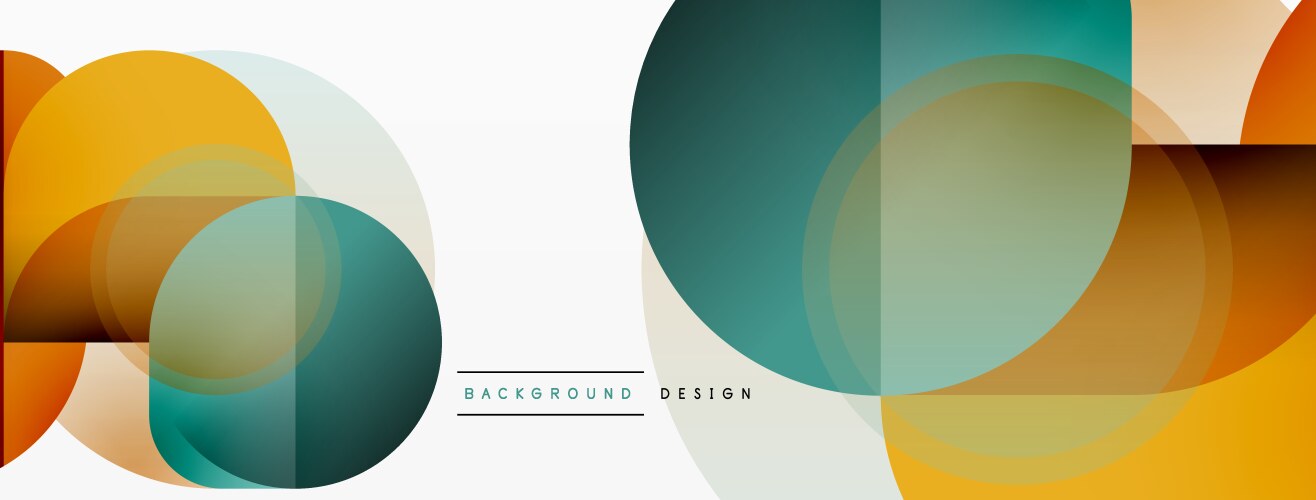 Geometric shapes in three colors Royalty Free Vector Image