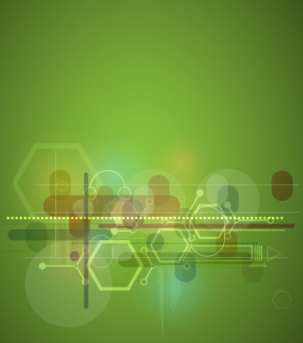 Abstract eco green computer technology business Vector Image