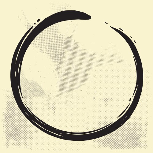 Zen circle Royalty Free Vector Image - VectorStock