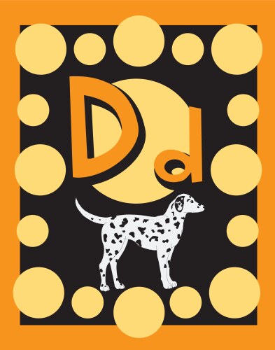 Letter D Flash Cards Vector Images (over 180)