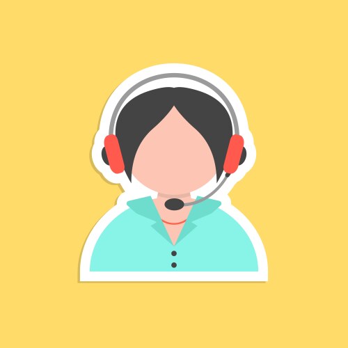 Call Center Girl Vector Images (over 3,000)