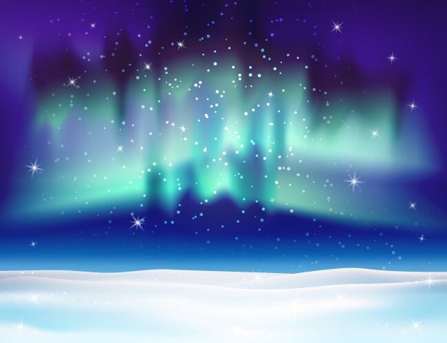 Northern lights background Royalty Free Vector Image