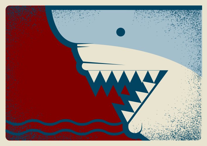 Shark jaws background Royalty Free Vector Image