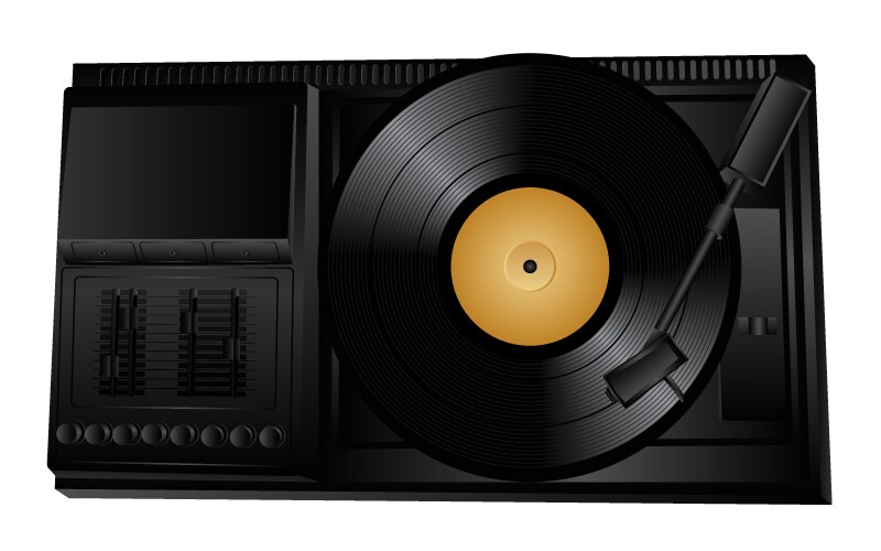Turntable Royalty Free Vector Image - VectorStock