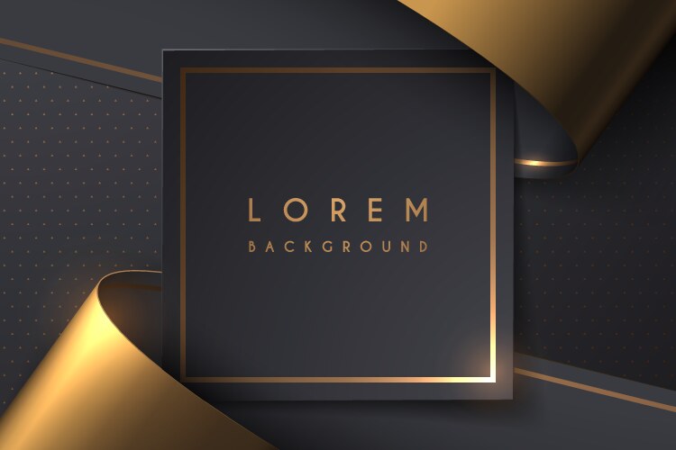 Golden greeting card background Royalty Free Vector Image