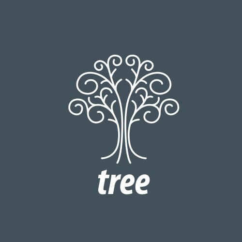 Logo tree Royalty Free Vector Image - VectorStock