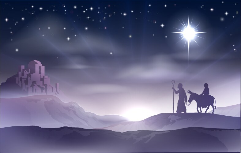 Mary Joseph and Jesus Silhouette Vector Images (over 1,100)
