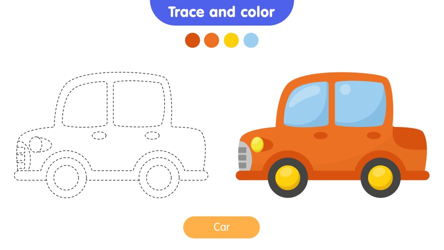 Car Flashcard Vector Images (over 280)