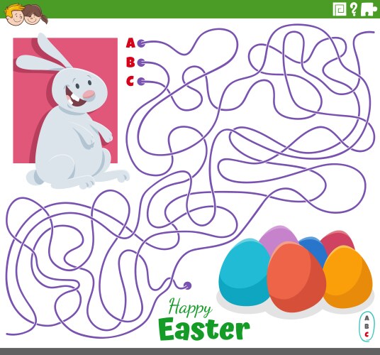 How many easter eggs educational task for kids Vector Image