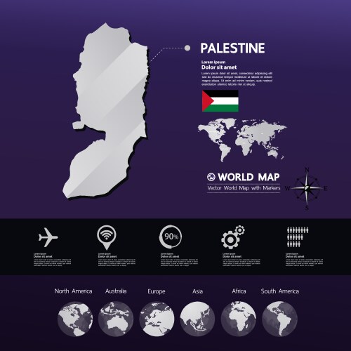 Palestine Map Vector Images (over 1,100)