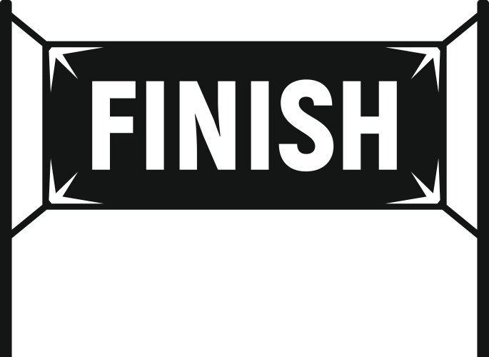 Finish flag icon simple style Royalty Free Vector Image