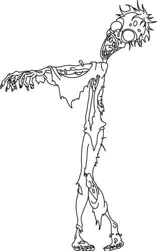 Zombie Outline Vector Images (over 4,400)