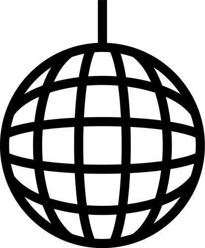 Party disco sphere icon Royalty Free Vector Image