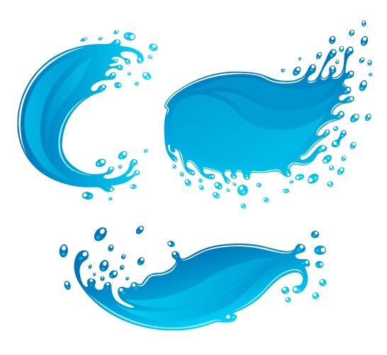 Round water banner Royalty Free Vector Image - VectorStock