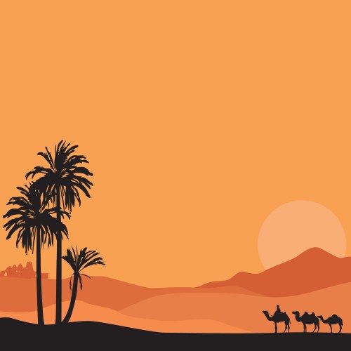 Sahara desert Royalty Free Vector Image - VectorStock