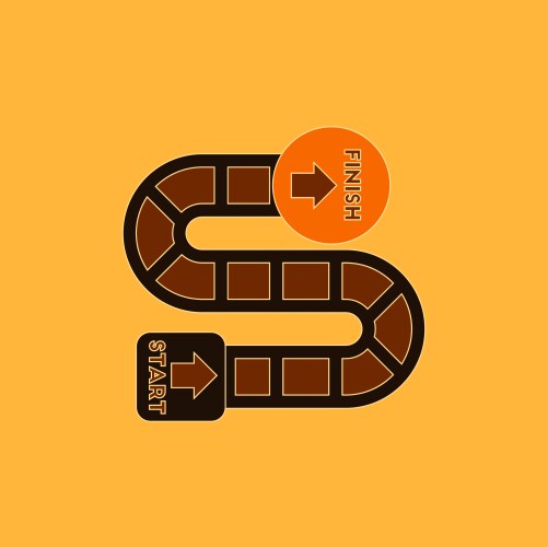 Board game map table for kids Royalty Free Vector Image