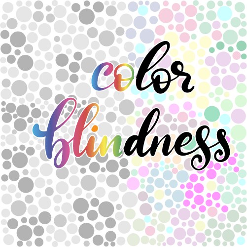 Ishihara Color Blindness Test Royalty Free Vector Image