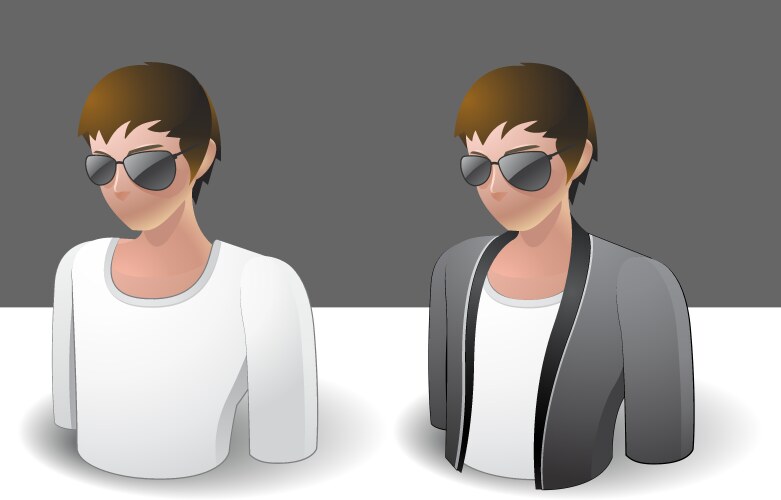 Men clothing icons Royalty Free Vector Image - VectorStock