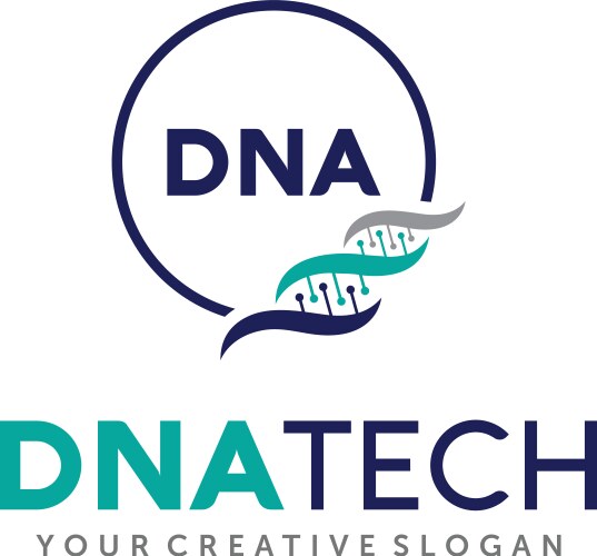 Dna logo design template that is good Royalty Free Vector