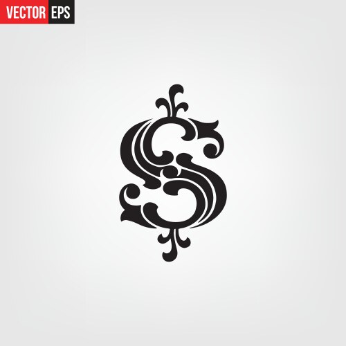 Elegant alphabet letters font Royalty Free Vector Image