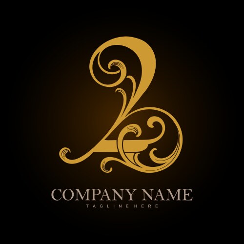 Floral Number Monogram Vector Images (over 620)