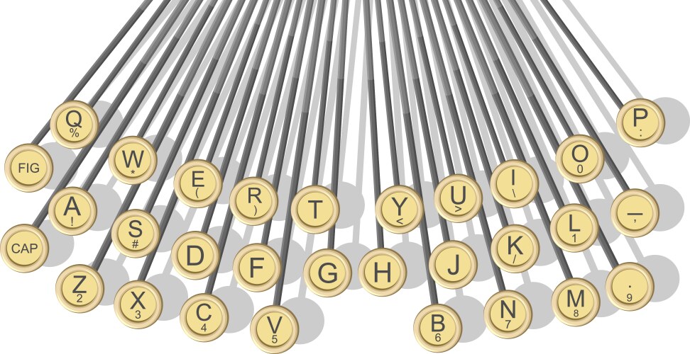 Typewriter Key Vector Images (over 1,600)