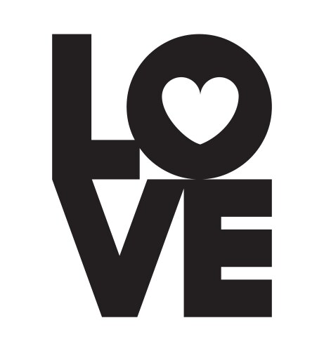 Vector Script Heart Premium Vector | Love Lettering Hand Drawn Word