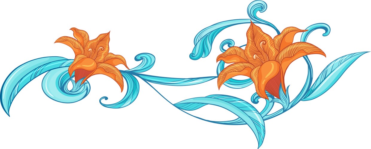 A blue and violet border Royalty Free Vector Image