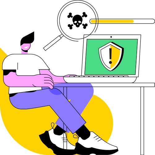 Business consultant isolated cartoon Royalty Free Vector