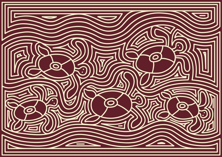 Australian aboriginal colorful geometric art Vector Image