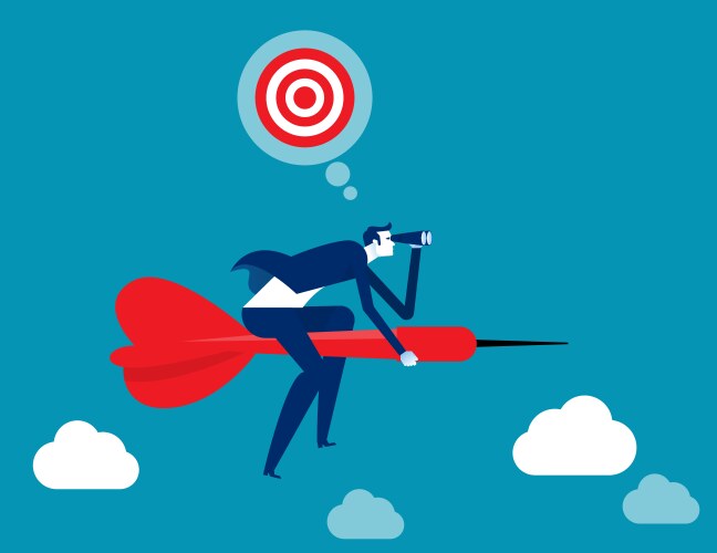 Vision ethics goal performance planning icons Vector Image