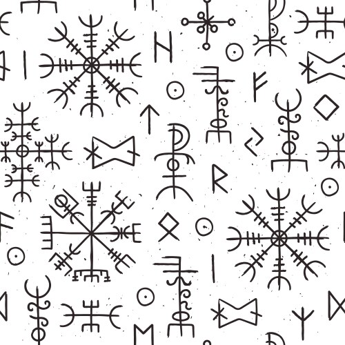 Seamless Viking Runes Vector Images (over 330)