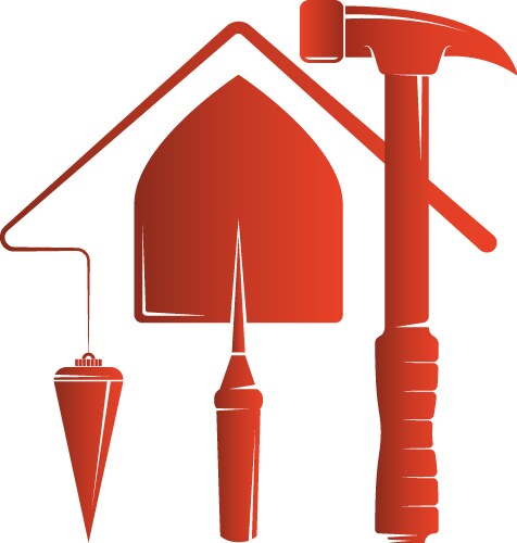 Construction tools symbol Royalty Free Vector Image