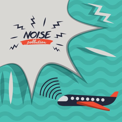 Noise pollution design Royalty Free Vector Image