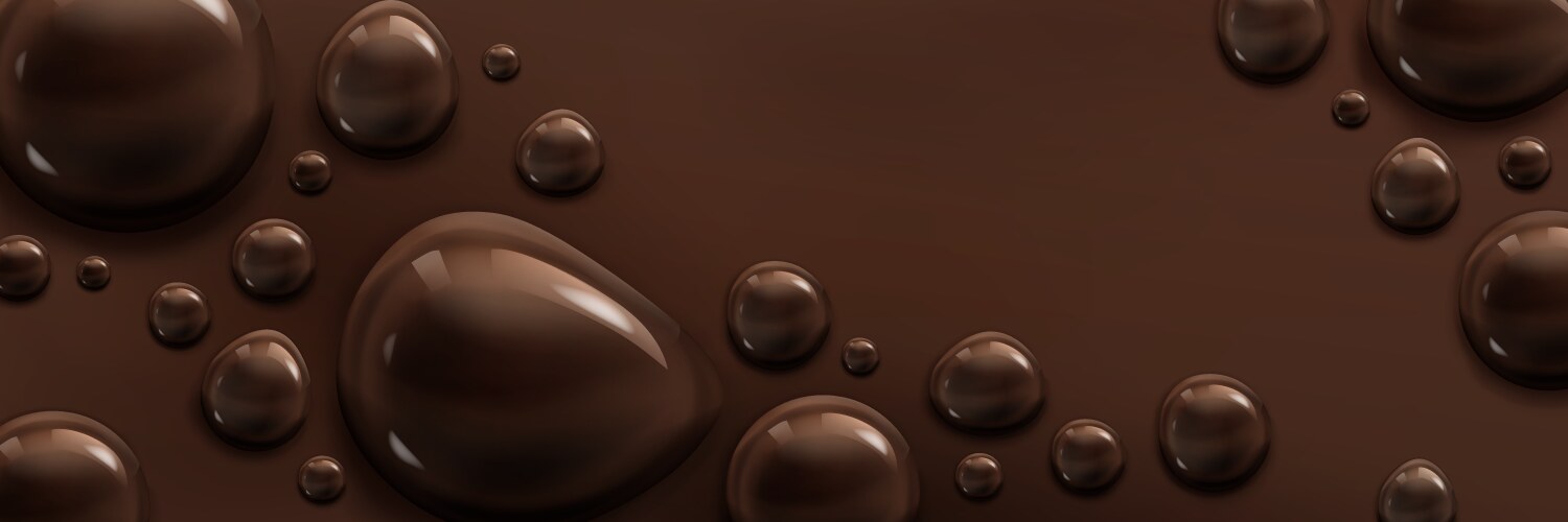 Realistic chocolate background Royalty Free Vector Image