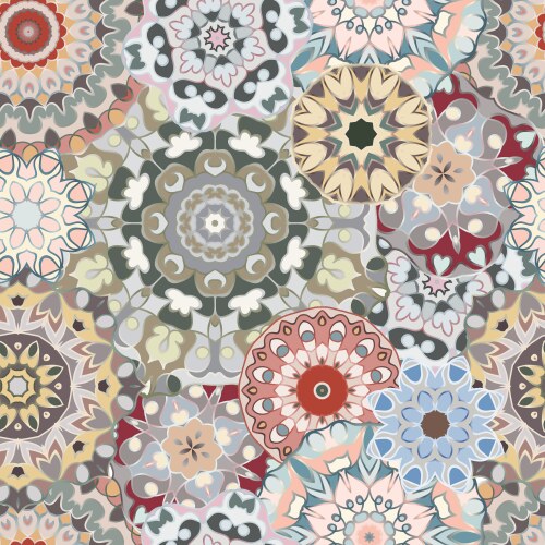 Full color mandala Royalty Free Vector Image - VectorStock