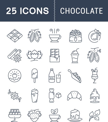 Chocolate badges logo design for sweets cacao Vector Image Chocolate badges logo design for sweets cacao Vector Image