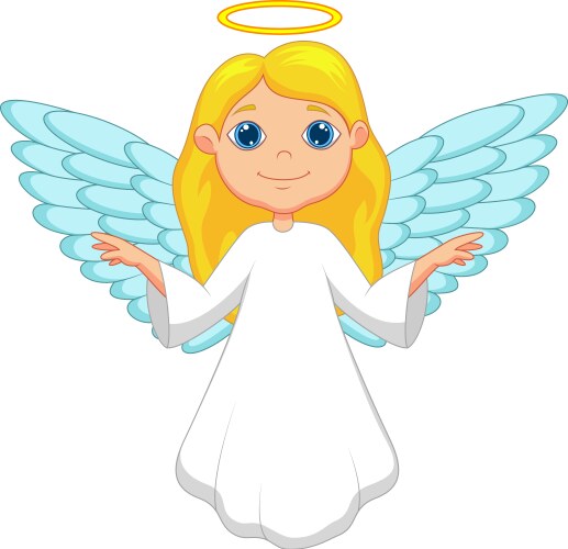 Cartoon little girl standing and crying Royalty Free Vector