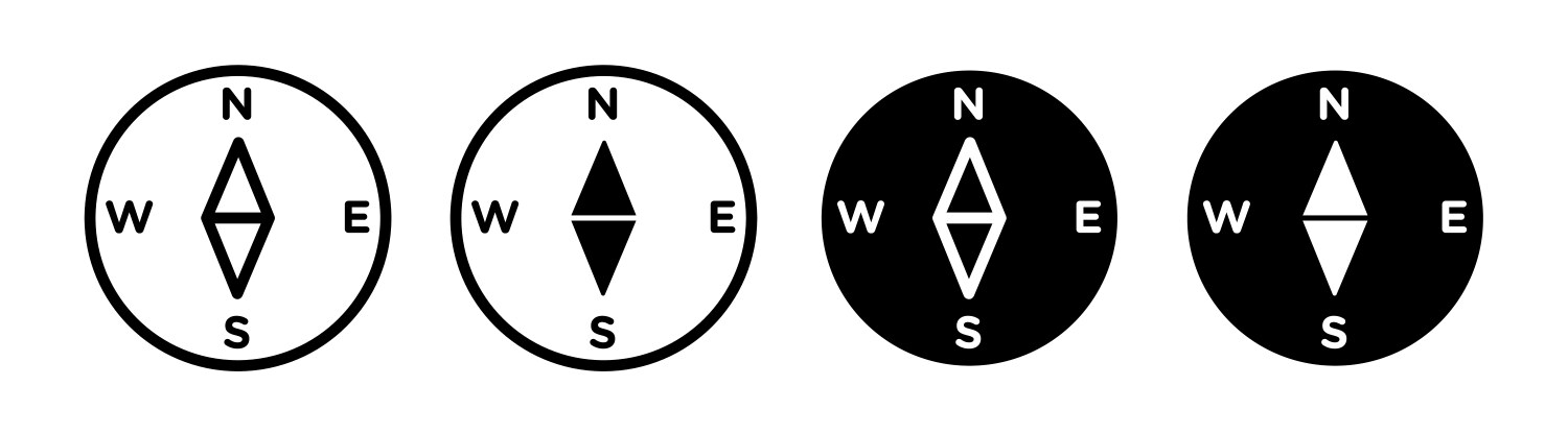 Compass icon Royalty Free Vector Image - VectorStock