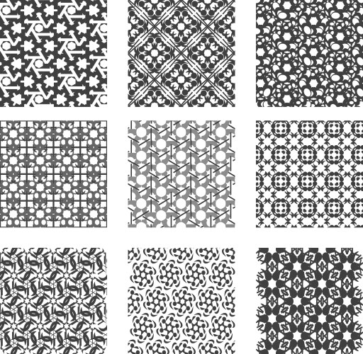 Dotted patterns set Royalty Free Vector Image - VectorStock
