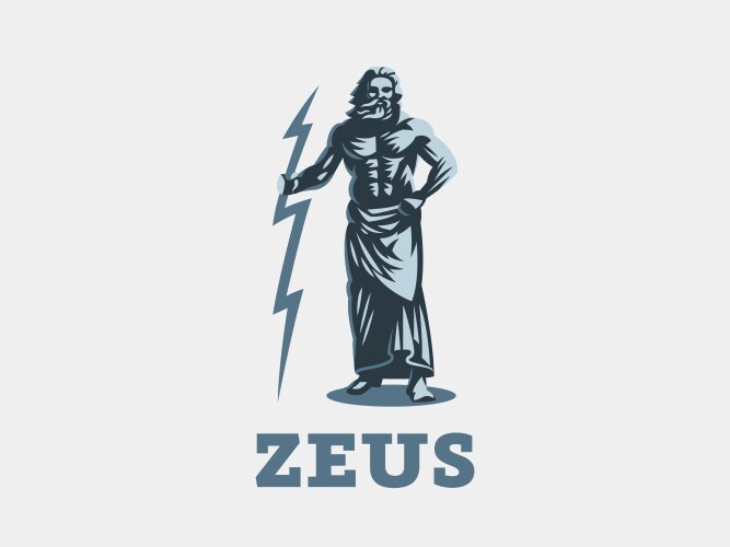 Greek god zeus Royalty Free Vector Image - VectorStock