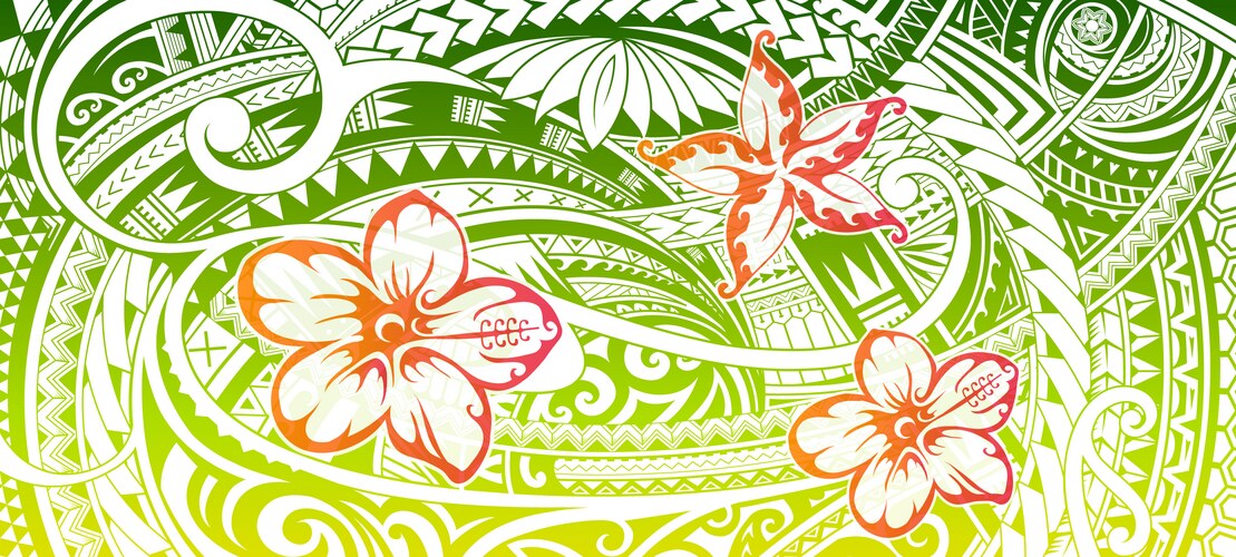 Polynesian ethnic ornament Royalty Free Vector Image
