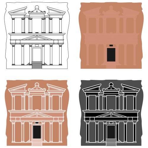 Petra Jordan City Vector Images (over 110)