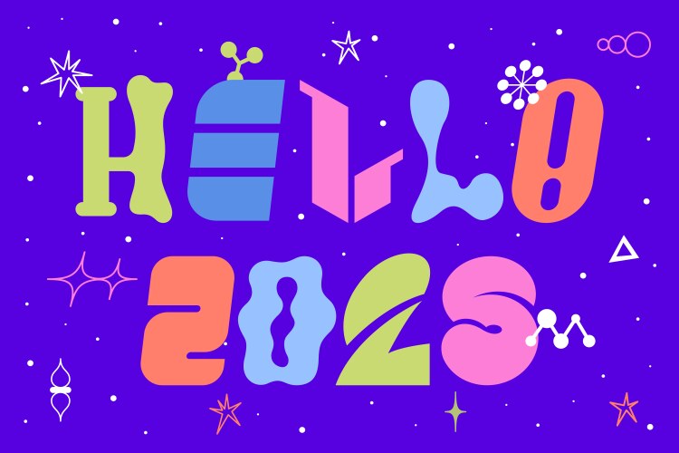 Hello 2025 Vector Images (over 130)